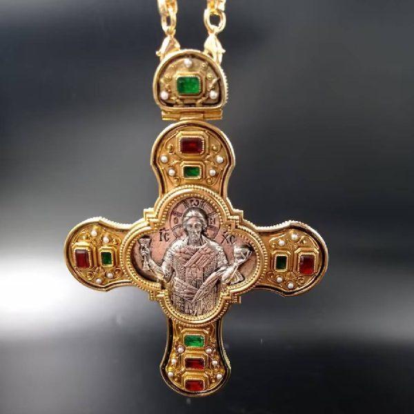 Pectoral Cross, Byzantine Cross, Orthothox and Catholic Cross, Priest ...