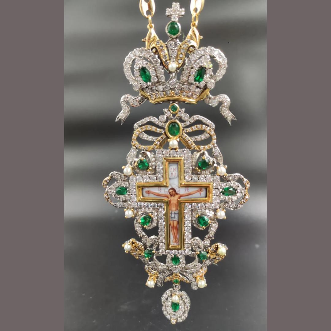 Pectoral Cross, Byzantine Cross, Orthothox and Catholic Cross, Priest ...