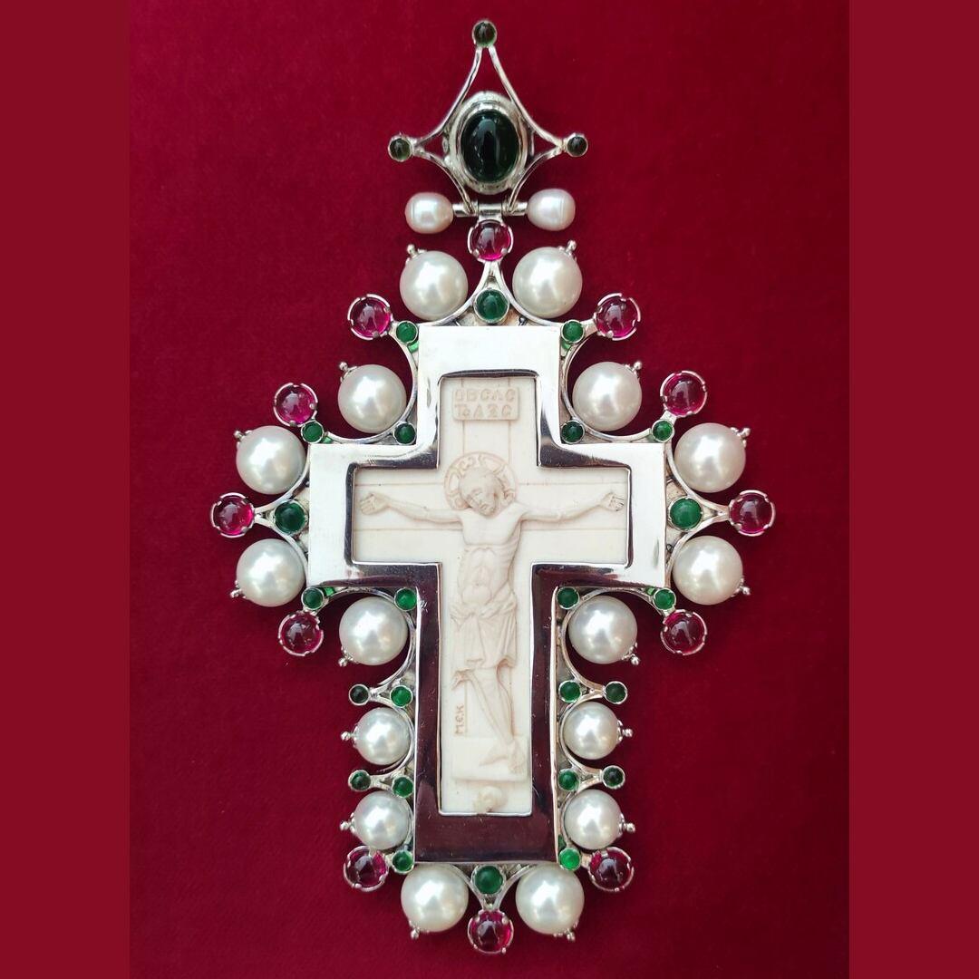 Pectoral Cross, Byzantine Cross, Orthothox and Catholic Cross, Priest ...