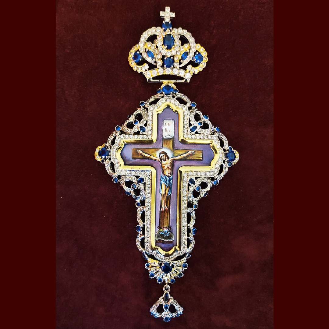 Handmade Pectoral Cross with Enchanting Gold Plating and Dazzling ...