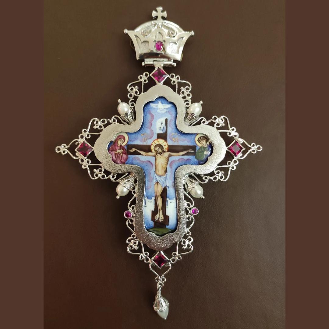 Pectoral Cross, Byzantine Cross, Orthothox and Catholic Cross, Priest ...