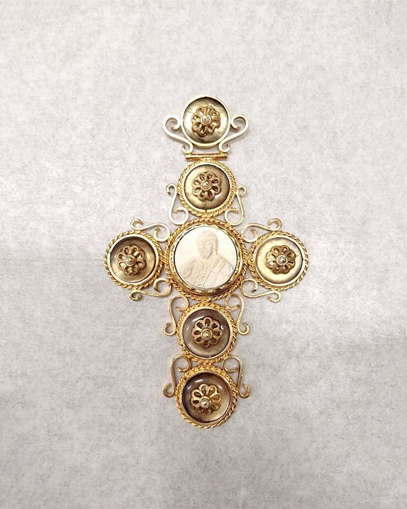 Handmade Pectoral Cross - 000008 - Byzantine Art