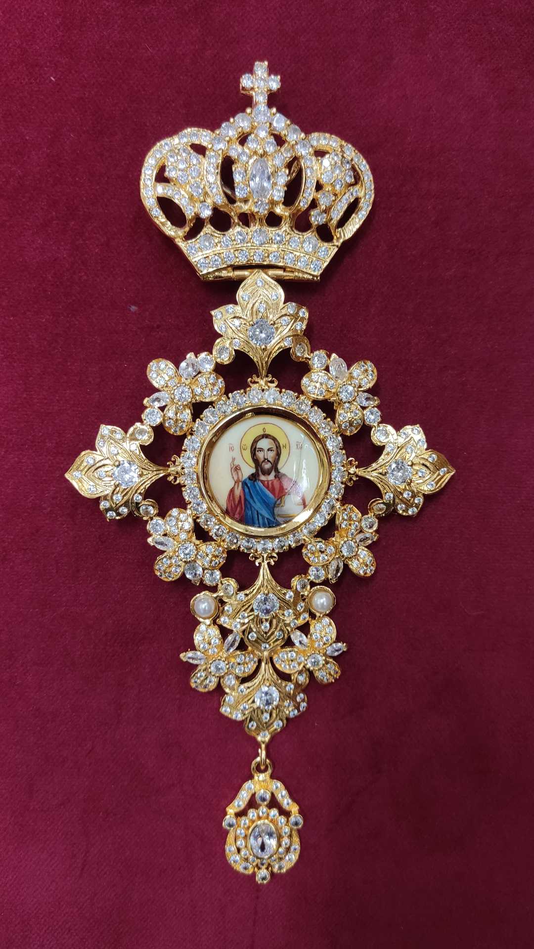 Handmade Pectoral Cross - 0000299 - Byzantine Art