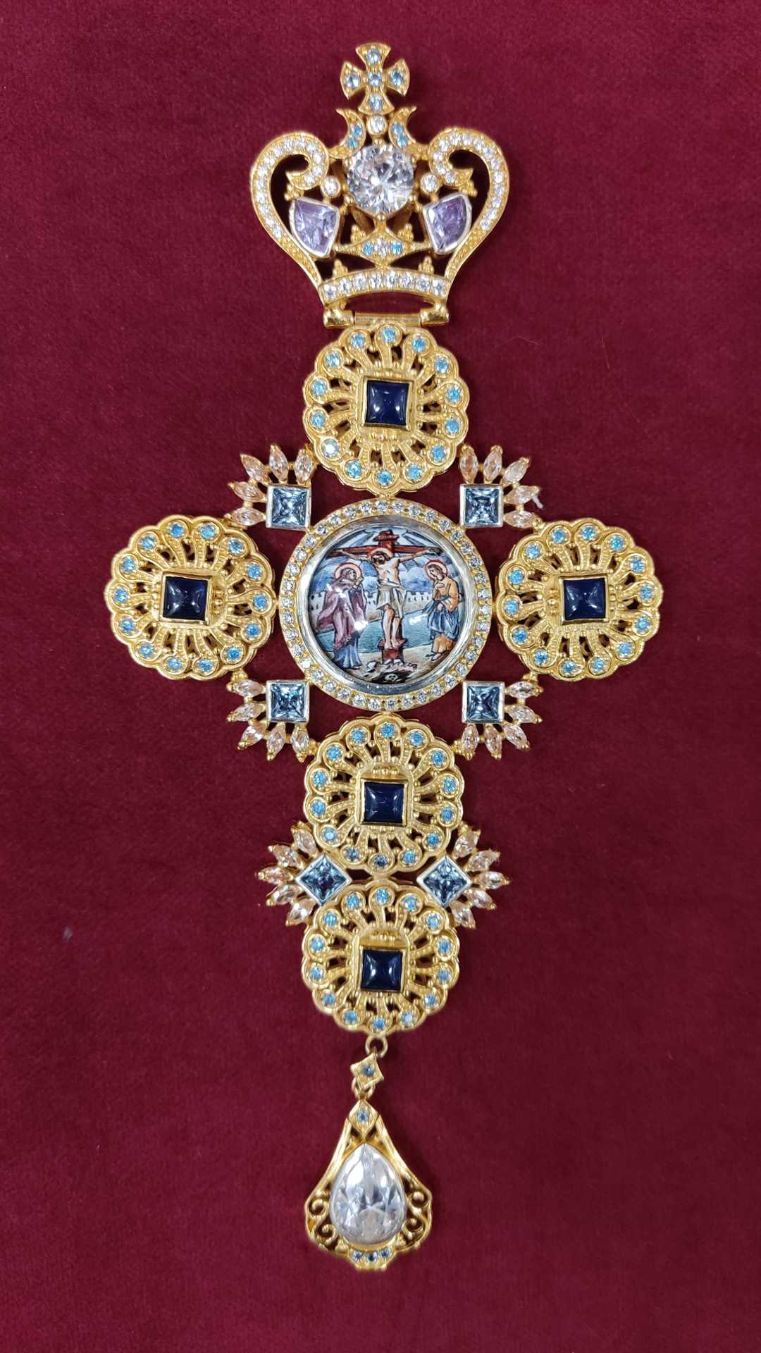 Exquisite Handmaded Pectoral Cross - 0000235 - Byzantine Art