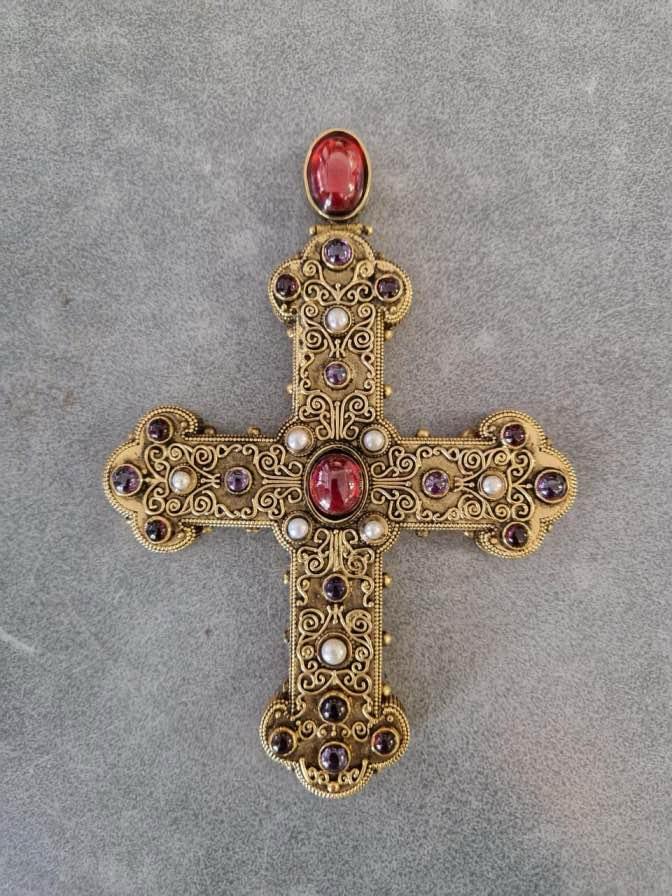 Handmade Pectoral Cross - 0000248 - Byzantine Art