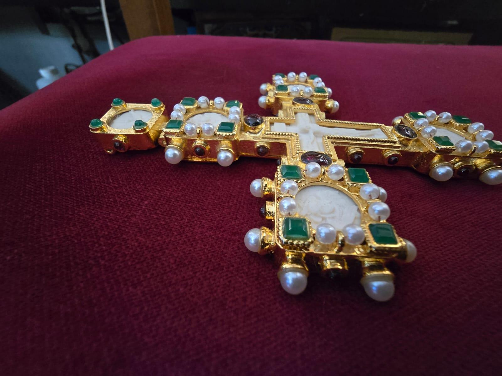 Unique Artistic Handmade Pectoral Cross - 13109251 - Byzantine Art
